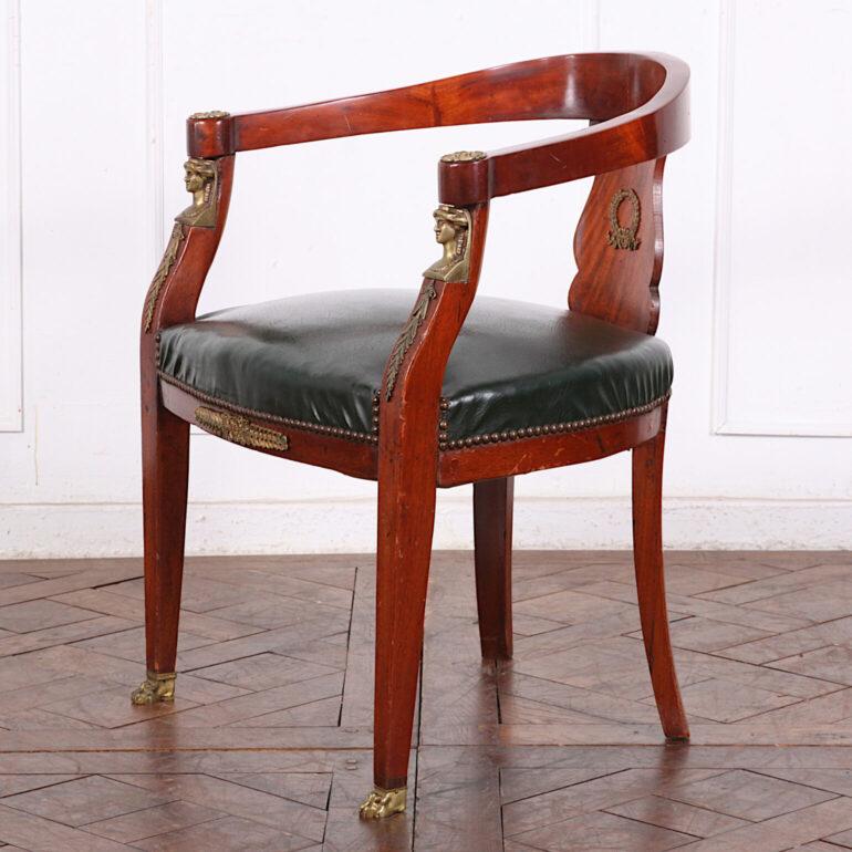 French Empire Office Chair at 1stDibs