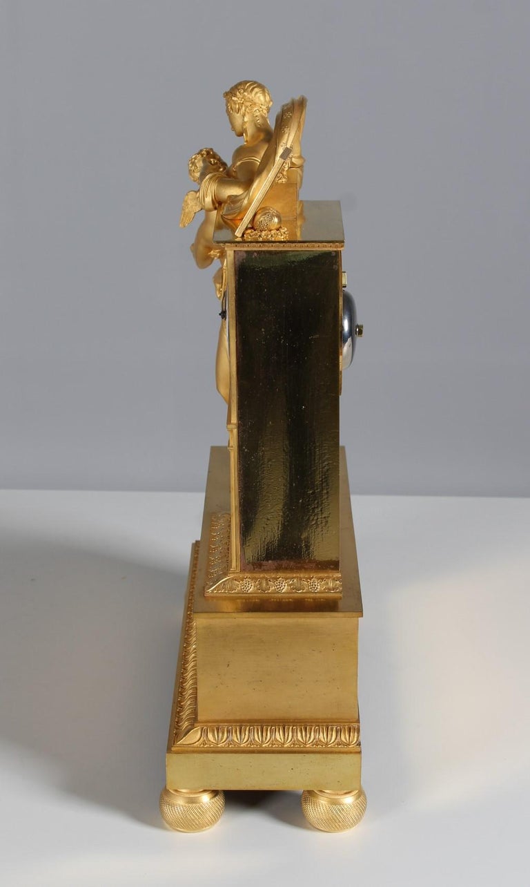 French Empire Ormulu Bronze Mantel Clock, Lepaute, Thomire, Paris ...