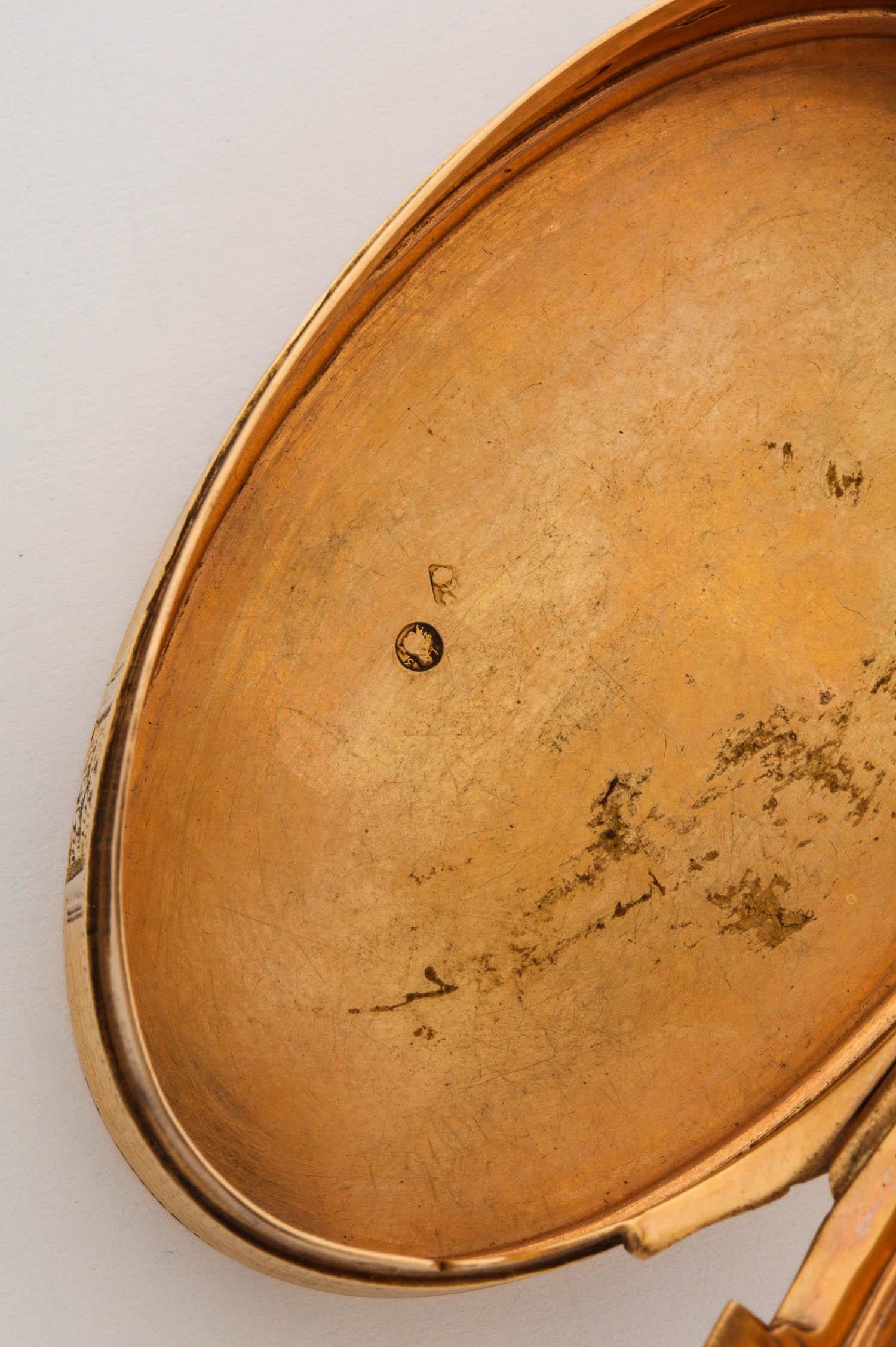 French Empire Oval Gold Snuff Box by H.A. Adam, Paris, circa 1820 at ...