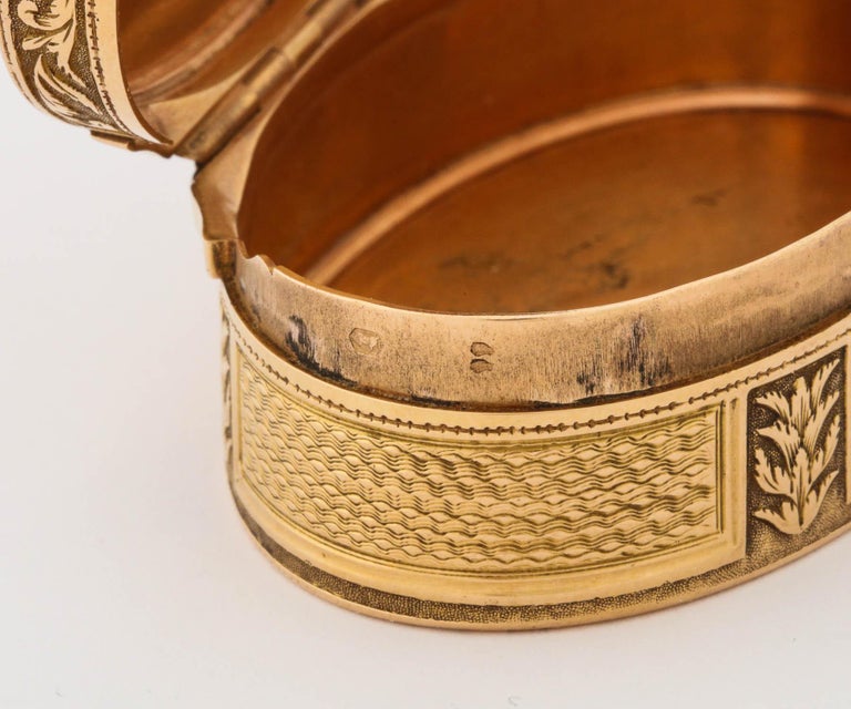 French Empire Oval Gold Snuff Box by H.A. Adam, Paris, circa 1820 at ...
