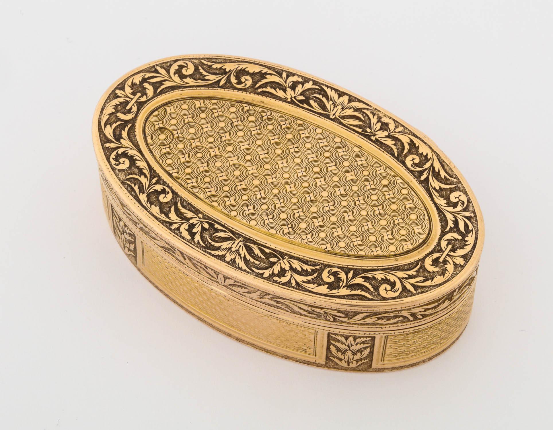 French Empire Oval Gold Snuff Box by H.A. Adam, Paris, circa 1820 at ...