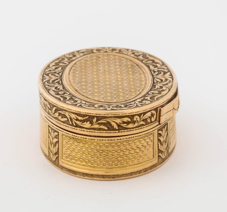 French Empire Oval Gold Snuff Box by H.A. Adam, Paris, circa 1820 For ...