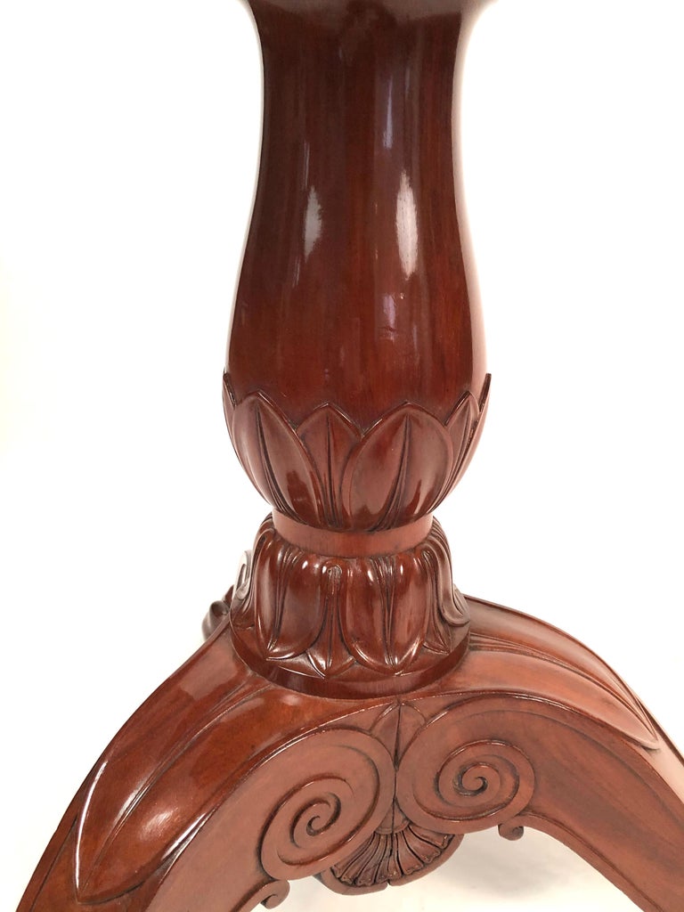 French Empire Period Center Table in Mahogany with Stone Top by Jacob ...