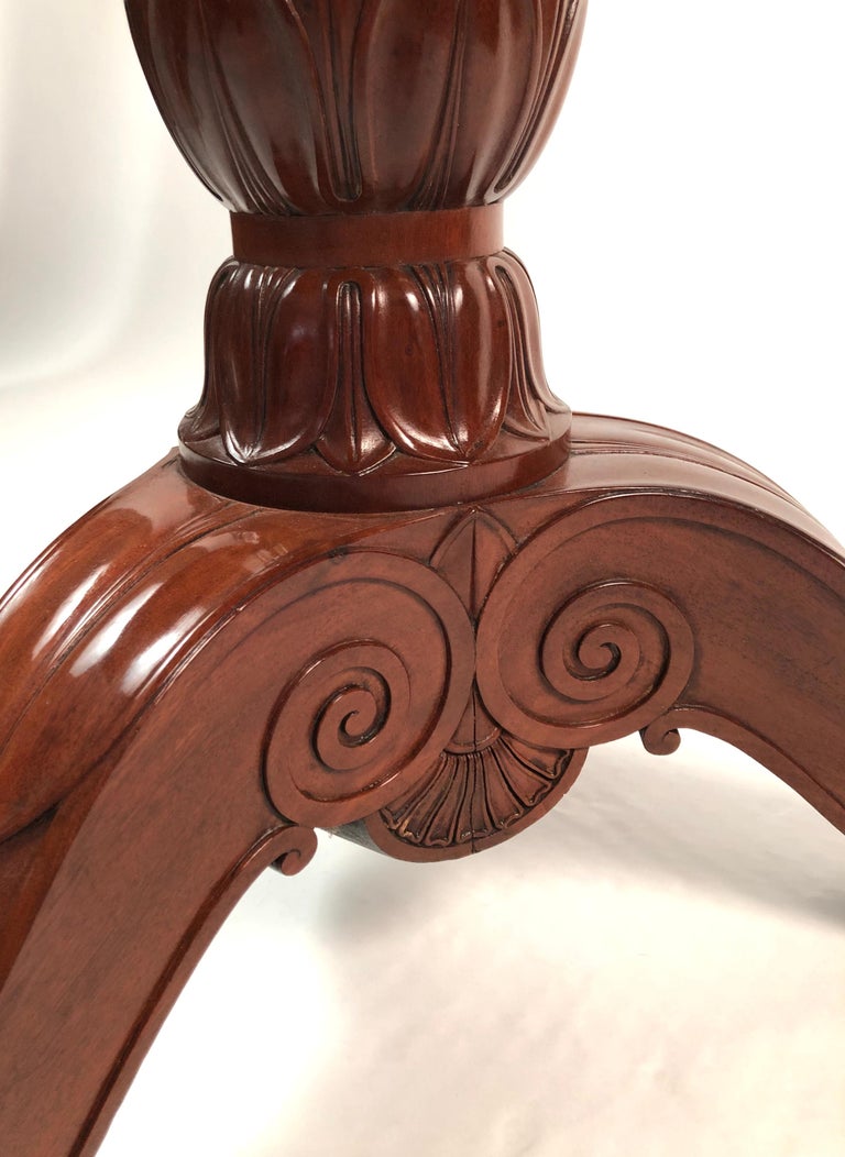 French Empire Period Center Table in Mahogany with Stone Top by Jacob ...