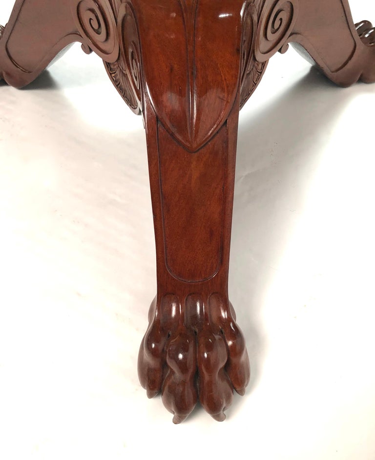 French Empire Period Center Table in Mahogany with Stone Top by Jacob ...