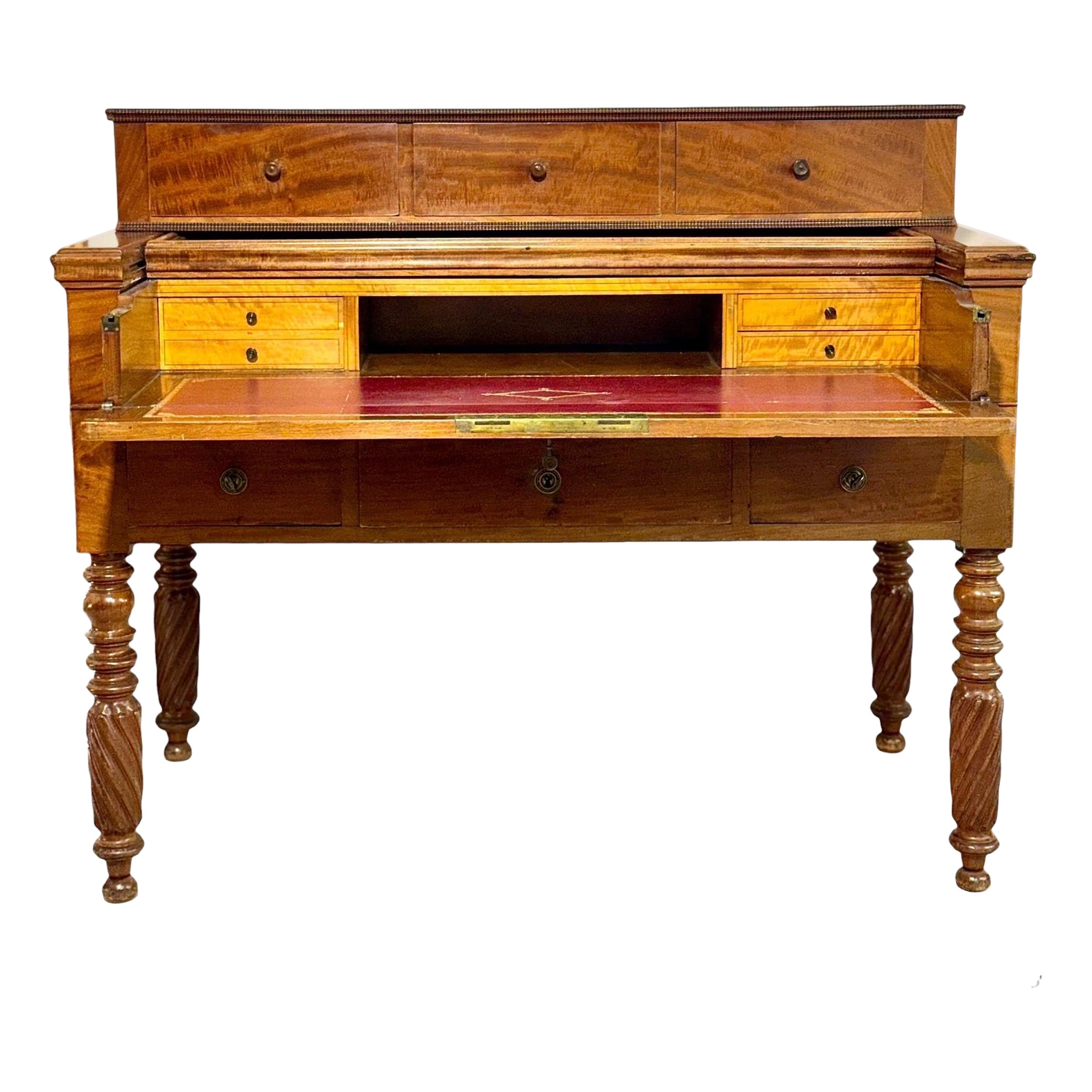 French Empire Period Walnut Secretaire Desk, Circa 1810 For Sale at 1stDibs