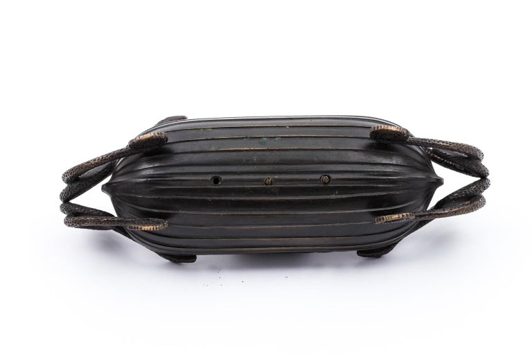 French Empire Serpent Bronze Inkwell For Sale at 1stDibs