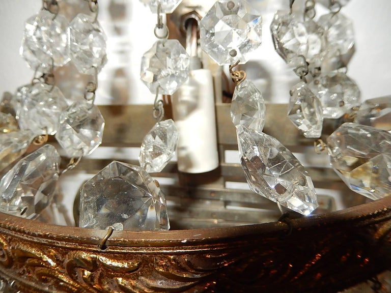 French Empire Seven Tiers Crystal Prism Sconces, circa 1930 For Sale at ...