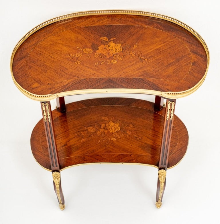 French Empire Side Table Kidney Bean Form For Sale at 1stDibs