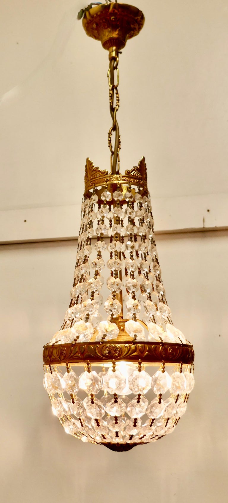French Empire Style Tent Chandelier For Sale at 1stDibs
