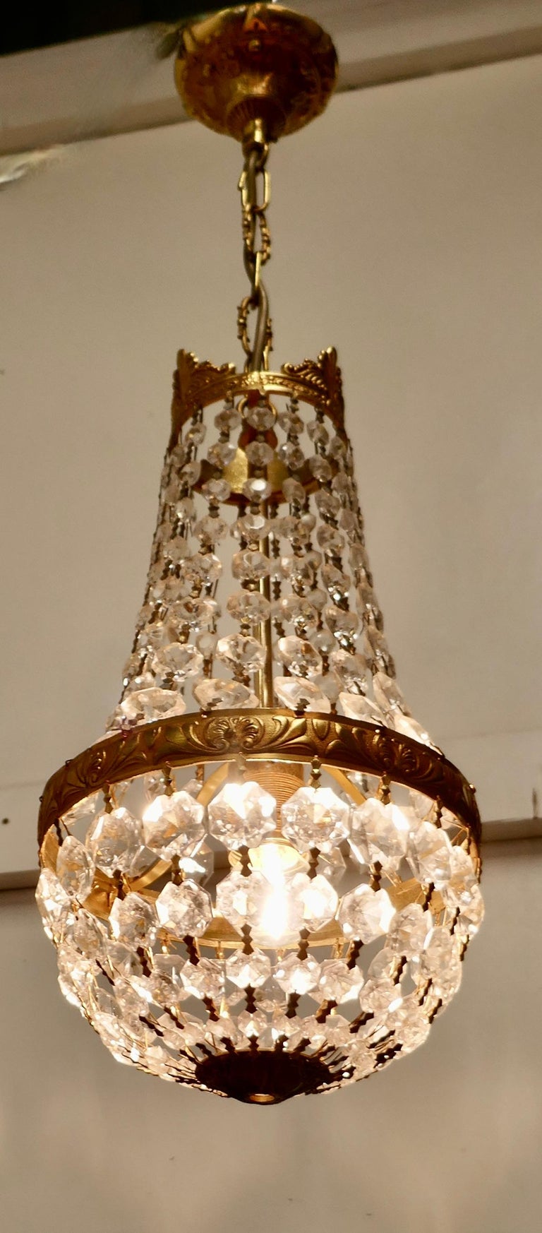 French Empire Style Tent Chandelier For Sale at 1stDibs