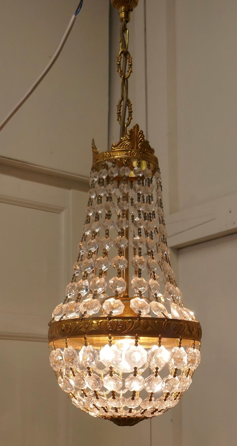 French Empire Style Tent Chandelier For Sale at 1stDibs
