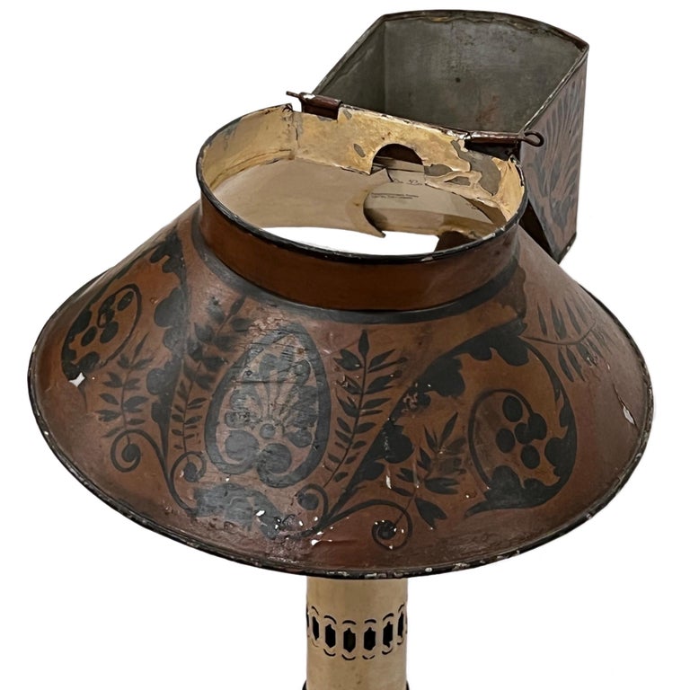 French Empire Tole Desk Lamp For Sale at 1stDibs