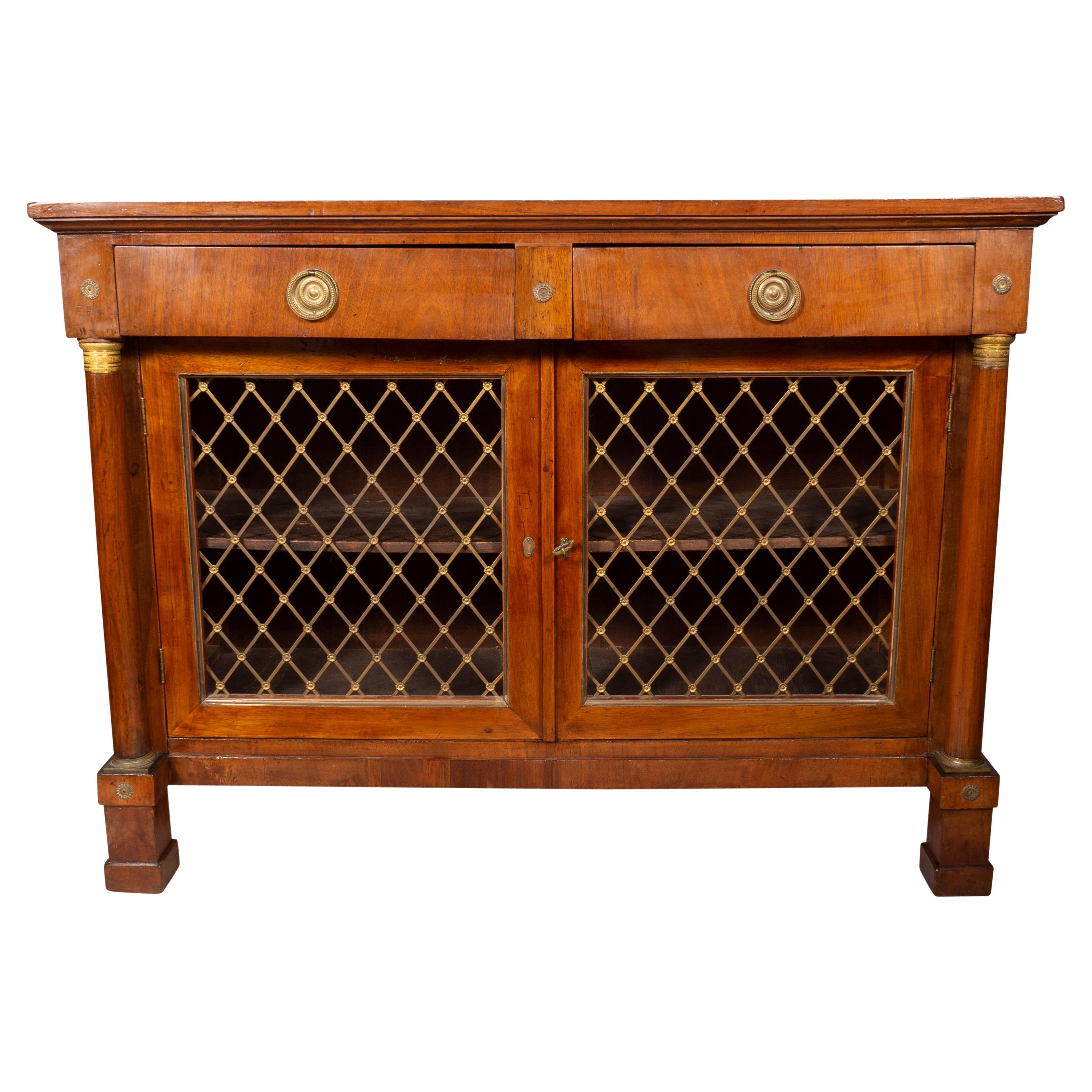 Antique French Dark Walnut Buffet at 1stDibs