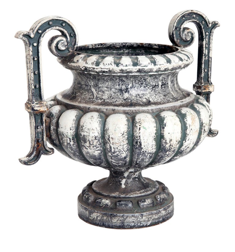 French, Enameled Garden Urn, circa 1880 For Sale at 1stDibs