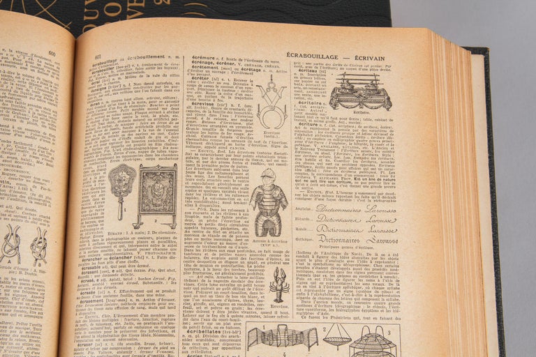 French Encyclopedia, Two Volumes Nouveau Larousse Universel, 1948 at ...