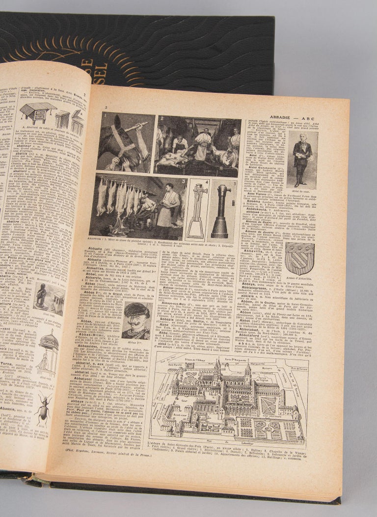French Encyclopedia, Two Volumes Nouveau Larousse Universel, 1948 at ...