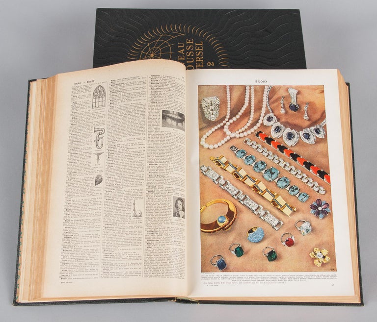 French Encyclopedia, Two Volumes Nouveau Larousse Universel, 1948 at ...