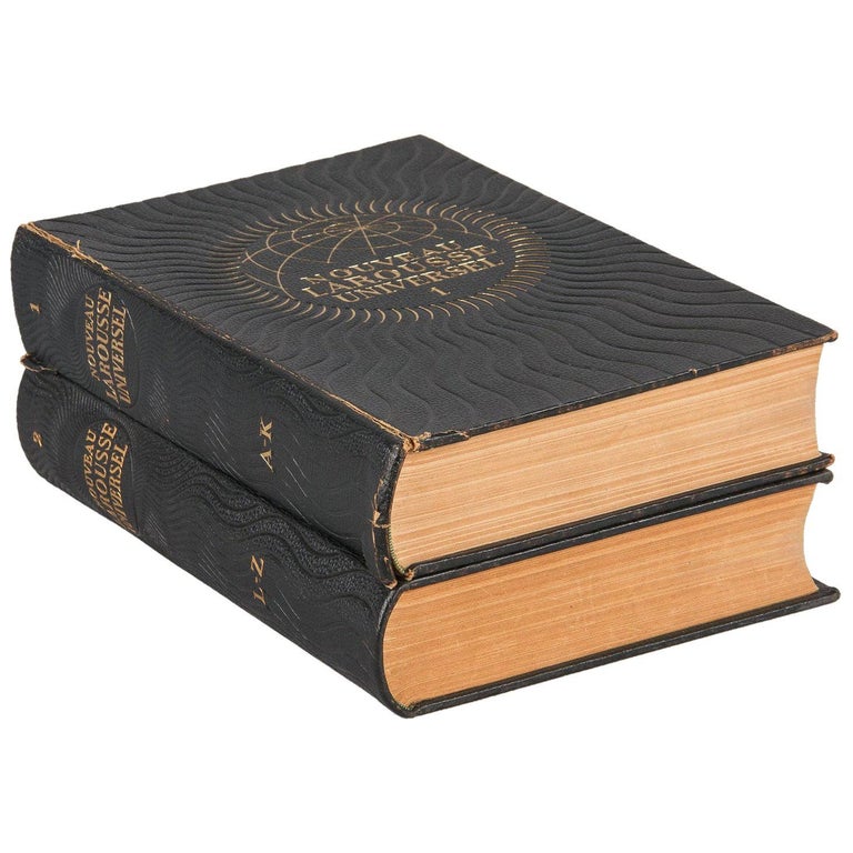 French Encyclopedia, Two Volumes Nouveau Larousse Universel, 1948 at ...