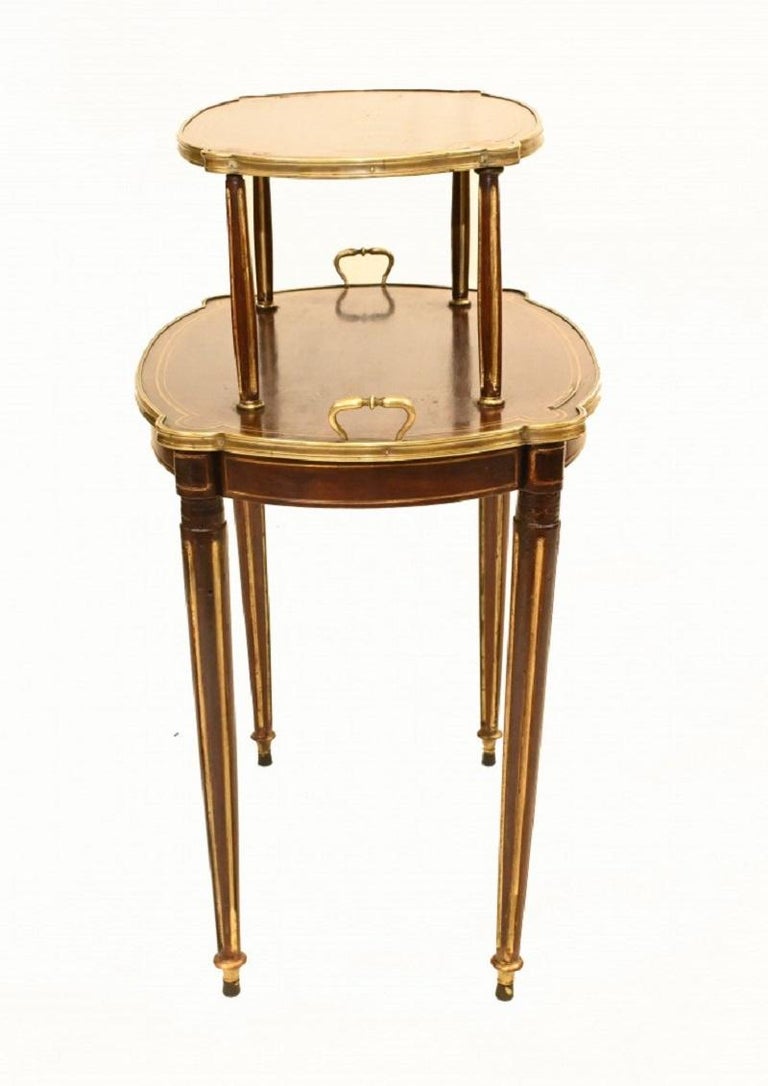 French Etagere Tiered Side Tables, Empire Antique Table, 1890 For Sale ...