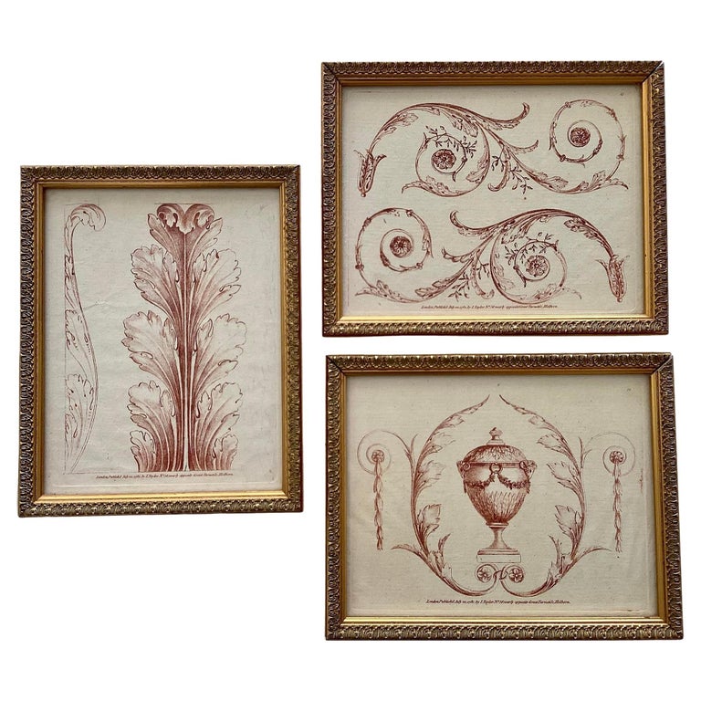 French Etchings, Set of 3 For Sale at 1stDibs