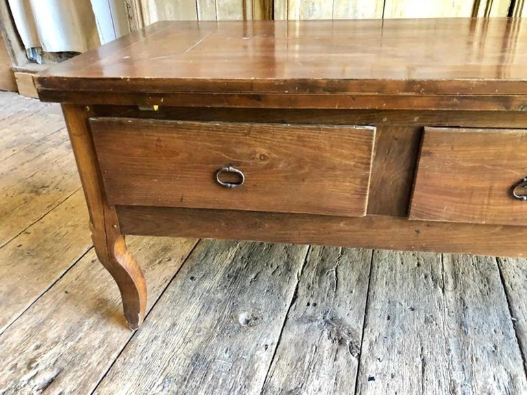 French Farm Table / Pantry or Sofa Table, Louis XV For Sale at 1stDibs