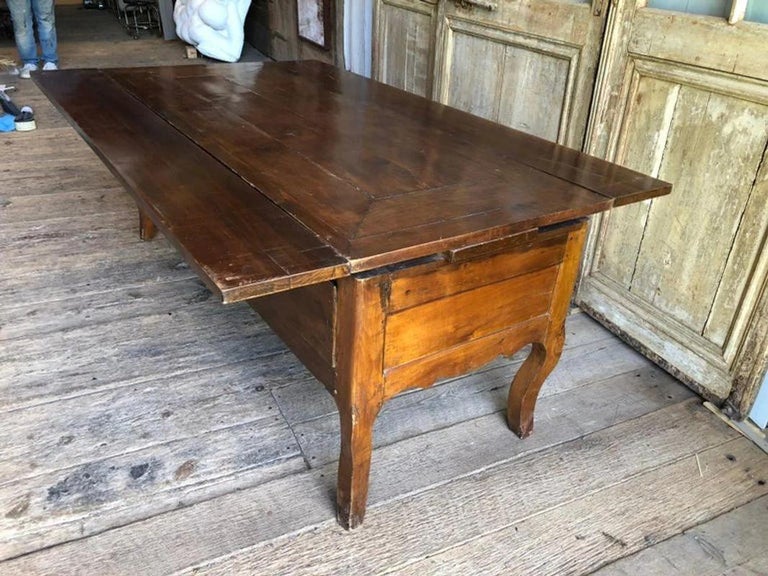 French Farm Table / Pantry or Sofa Table, Louis XV For Sale at 1stDibs