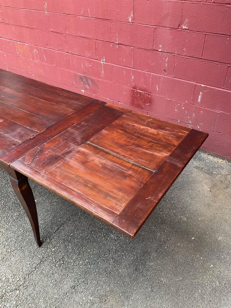 French Farm Table with Leaves For Sale at 1stDibs