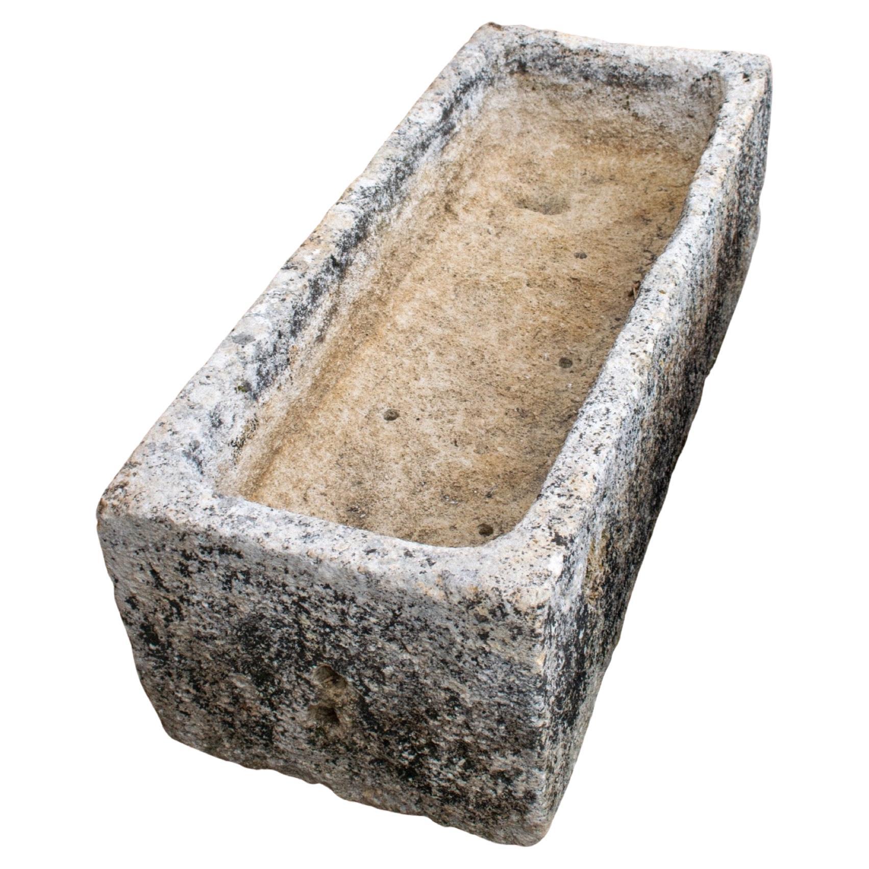 French Burgundy Limestone Trough For Sale at 1stDibs