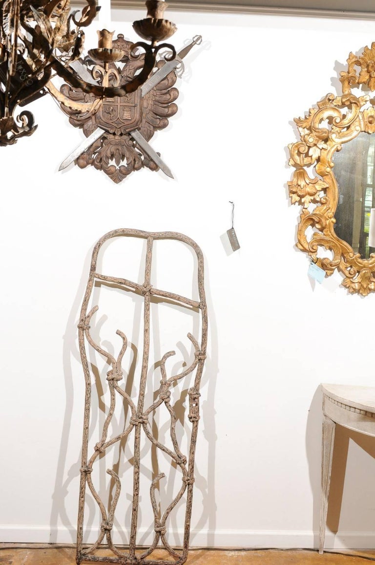 French Faux Bois Gate with Unusual Shape from the Late 19th Century at ...