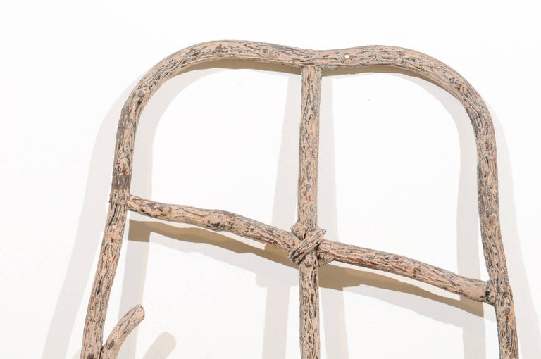 French Faux Bois Gate with Unusual Shape from the Late 19th Century at ...