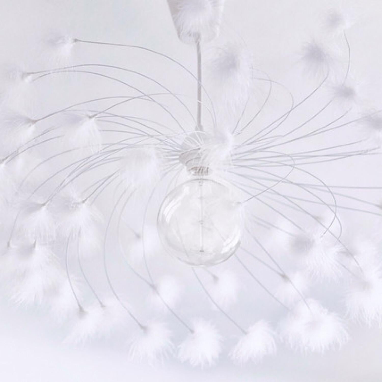 French Feathers Chandelier at 1stDibs | chandelier with feathers