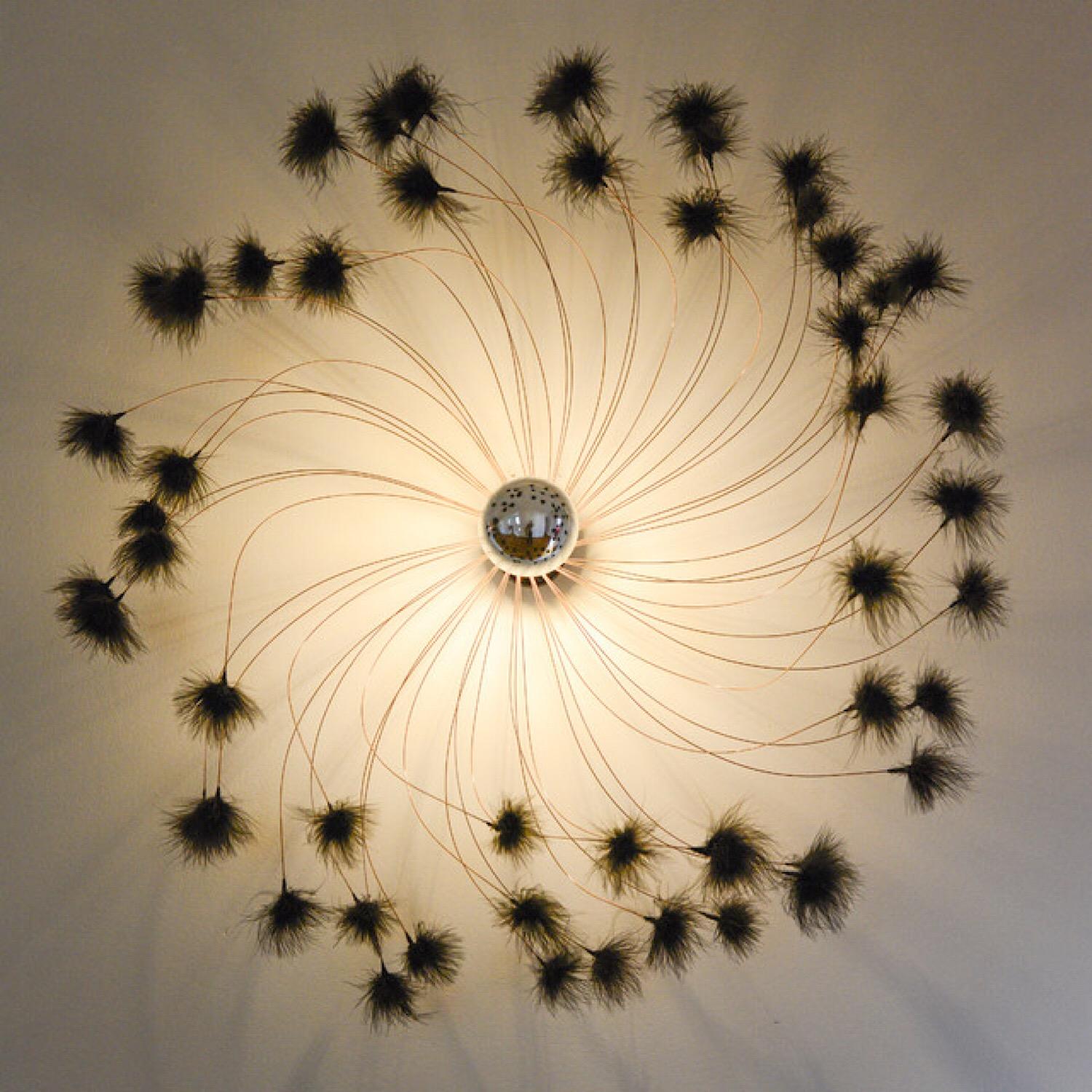 French Feathers Chandelier at 1stDibs | chandelier with feathers
