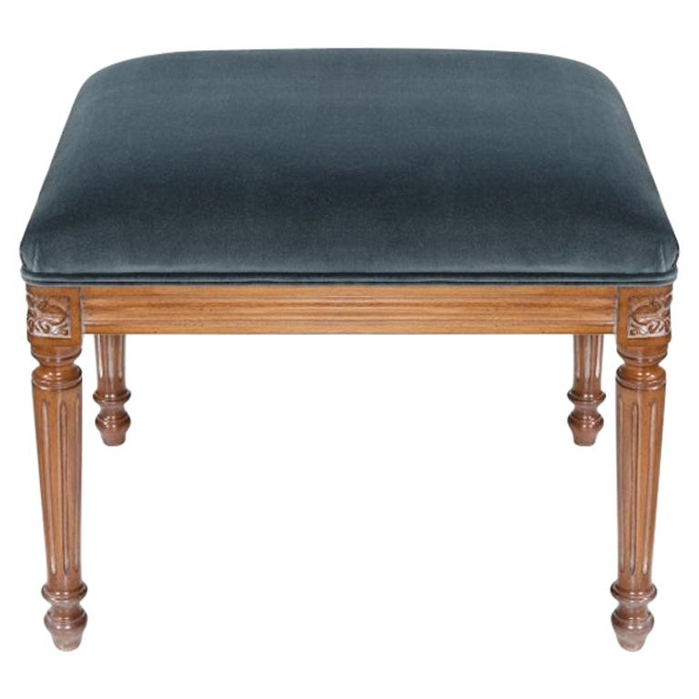 French Fernelmont Louis XVI Ottoman stool, 20th Century For Sale at 1stDibs