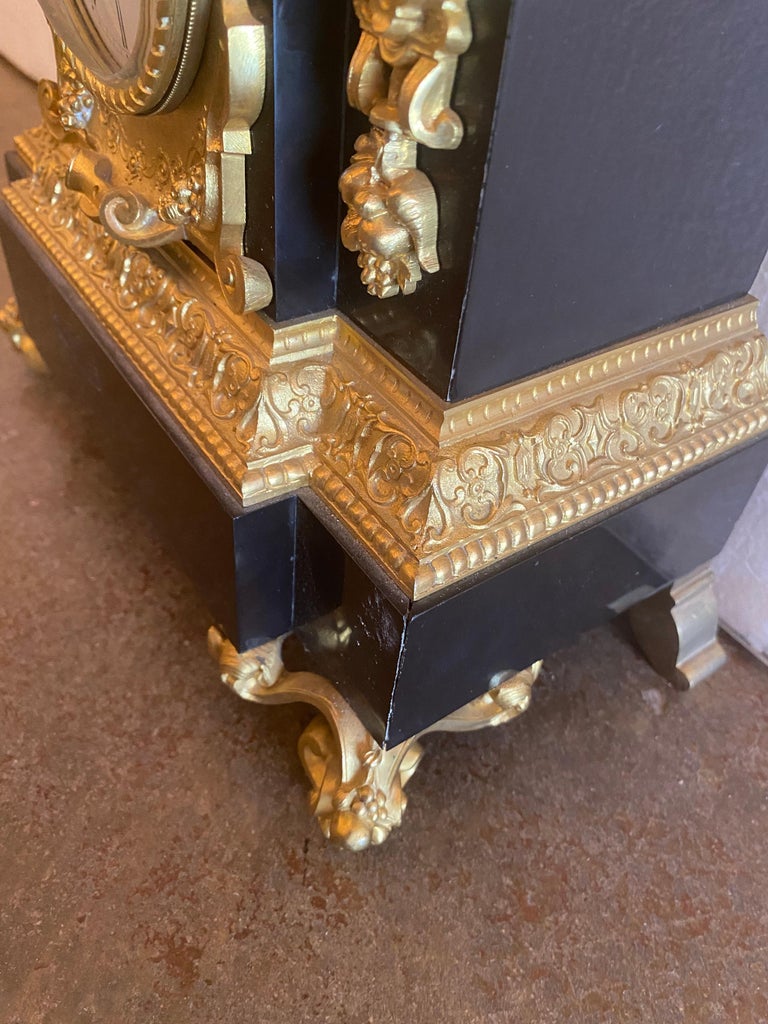 French Figural Bronze Pandora Mantel Shelf Clock For Sale at 1stDibs