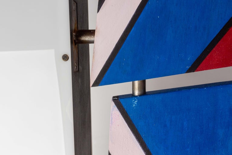 French Floor Lamp with Mondrian Style Paintings, circa 1990 For Sale at ...