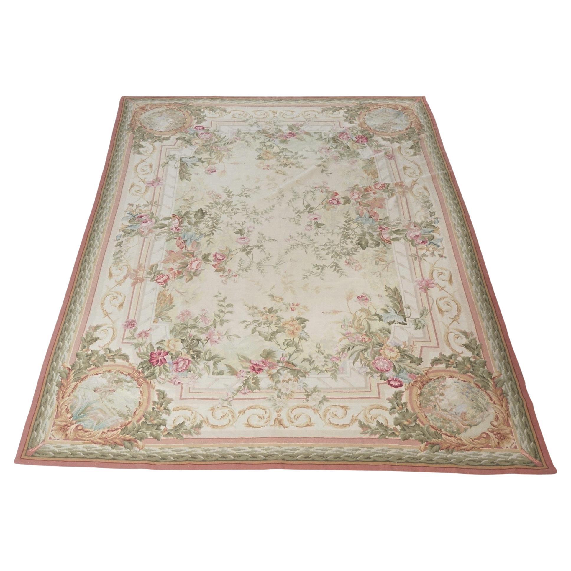 Early 20th Century French Needlepoint Rug For Sale at 1stDibs