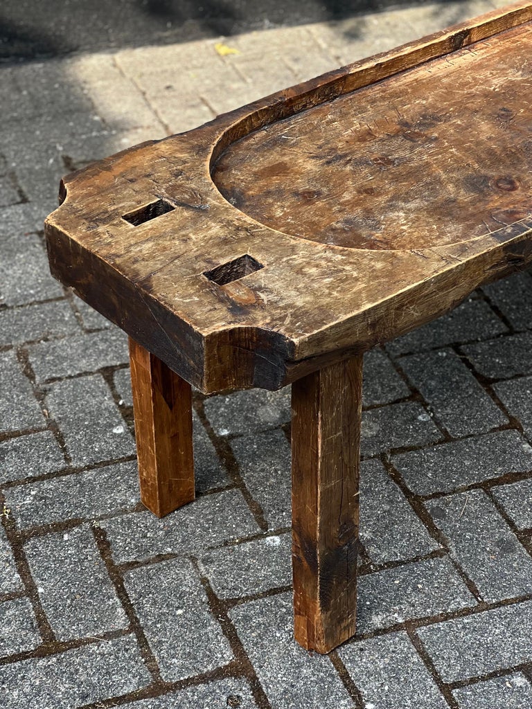 French Folk Art Cheese Making Massive Wooden Table, 1900 For Sale at ...