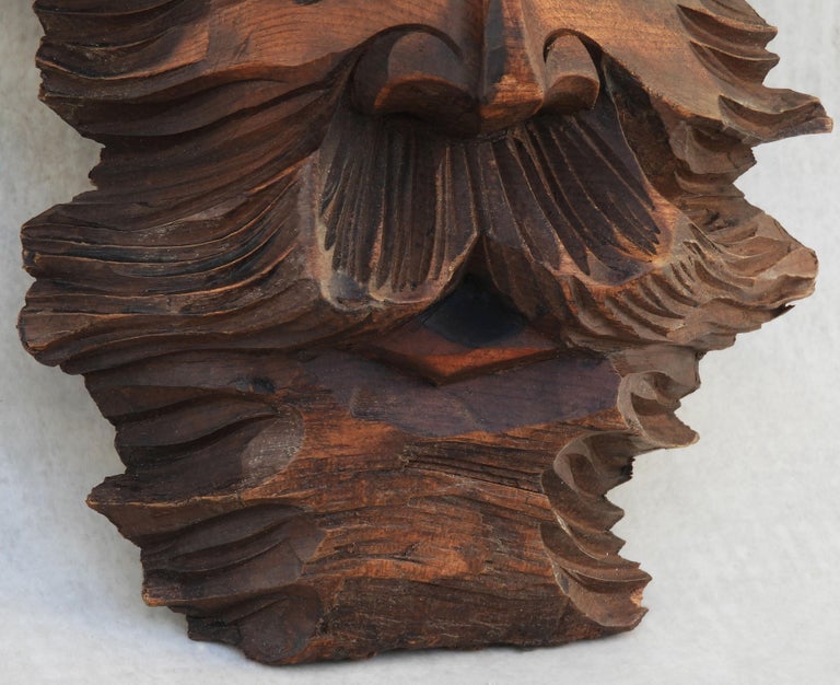 French Folk Art Face Carving Basque Landaise, c1930 at 1stDibs