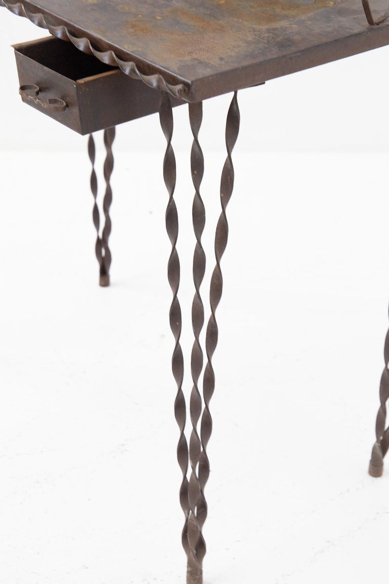 French Forged Wrought Iron Vanities Vanities Toilette For Sale at 1stDibs