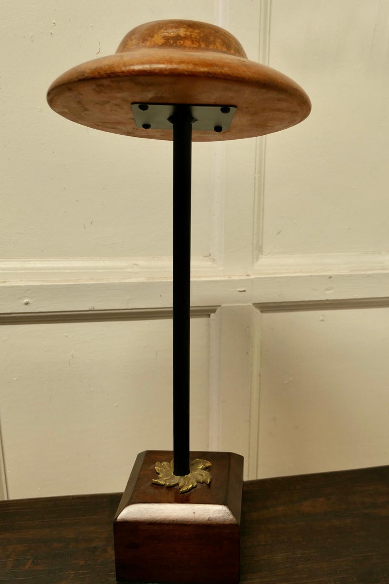 French Fruit Wood Hat Block Milliners Form at 1stDibs