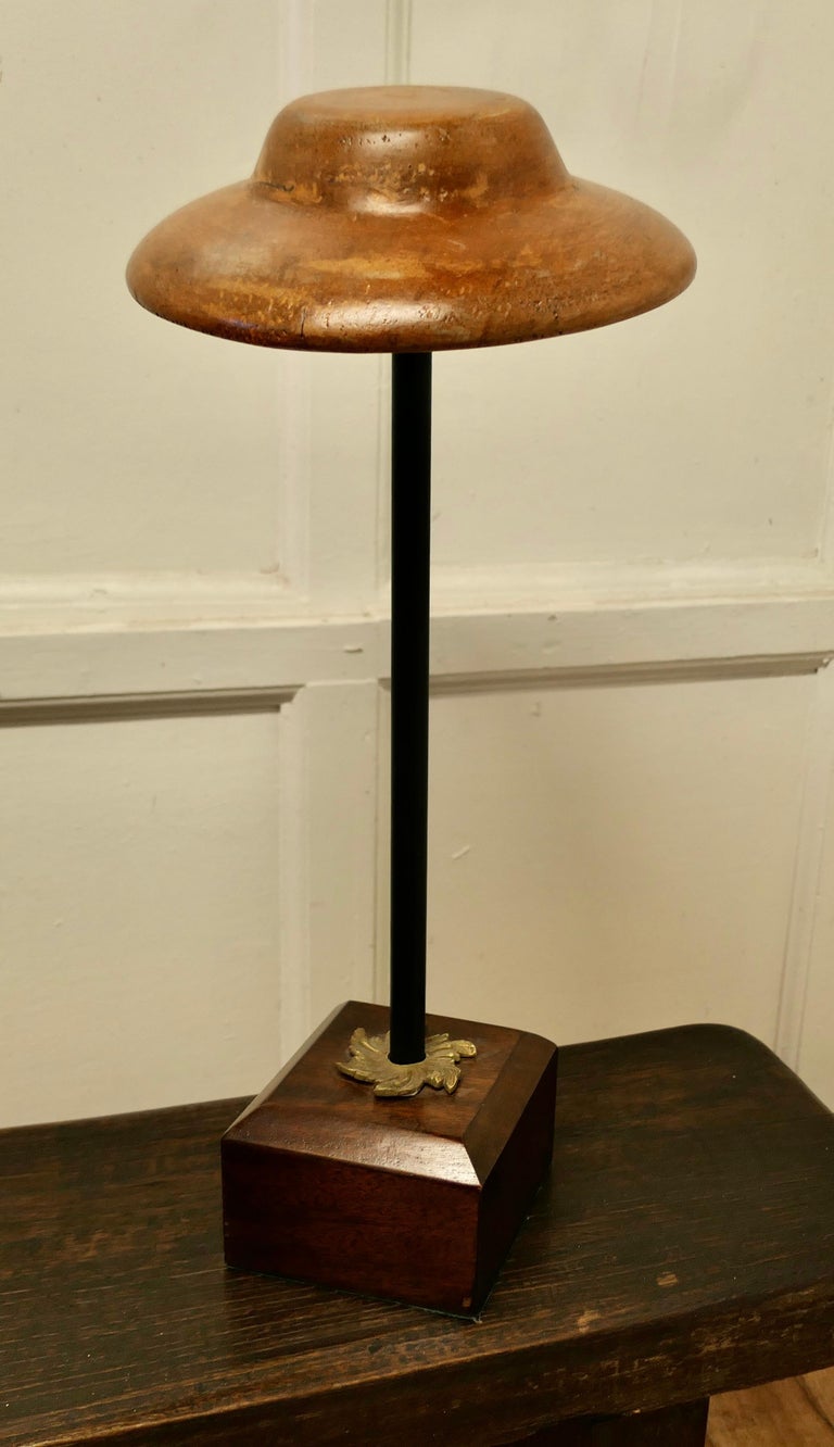 French Fruit Wood Hat Block Milliners Form at 1stDibs