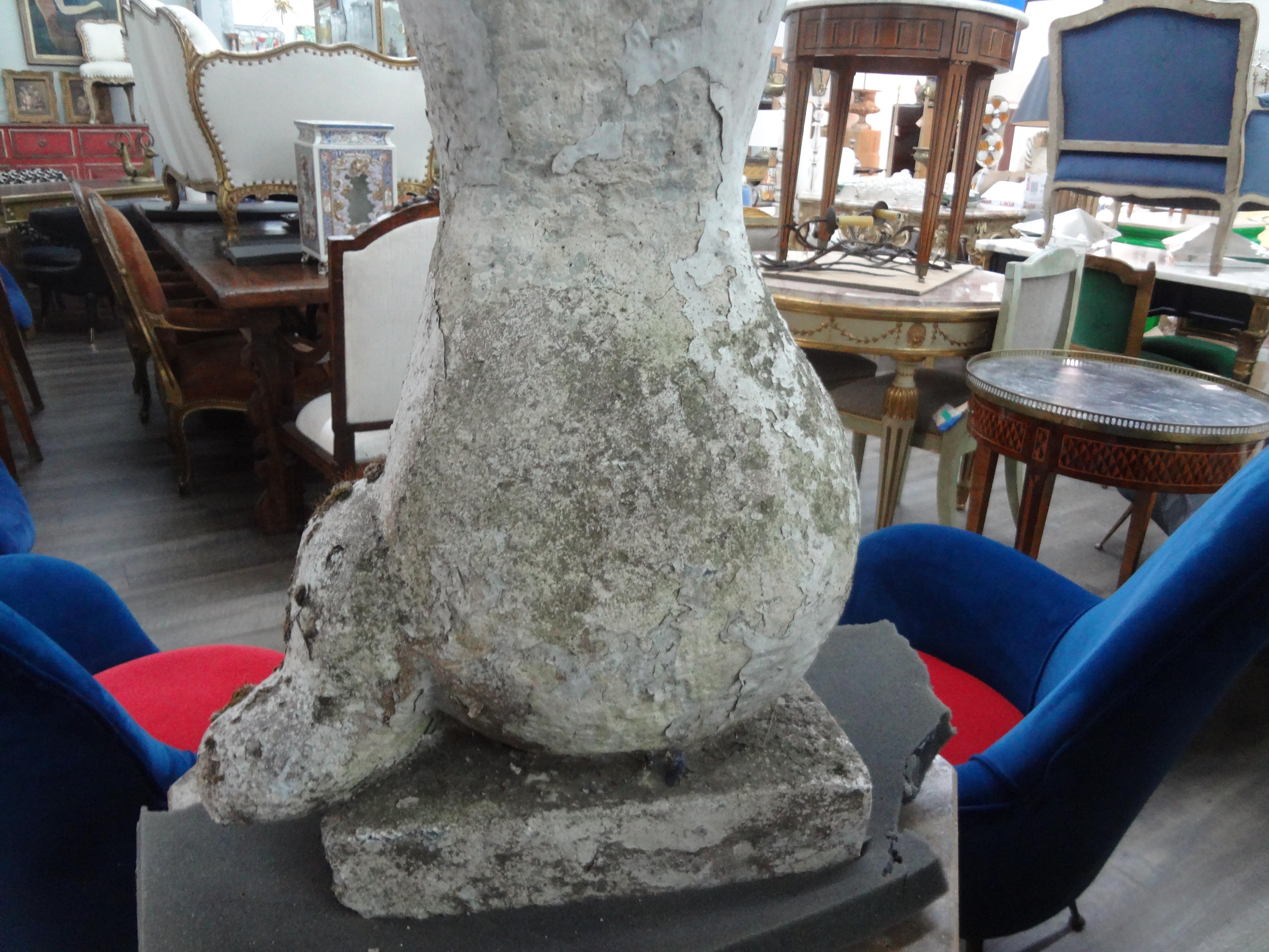 French Garden Statue Of A Mermaid For Sale at 1stDibs