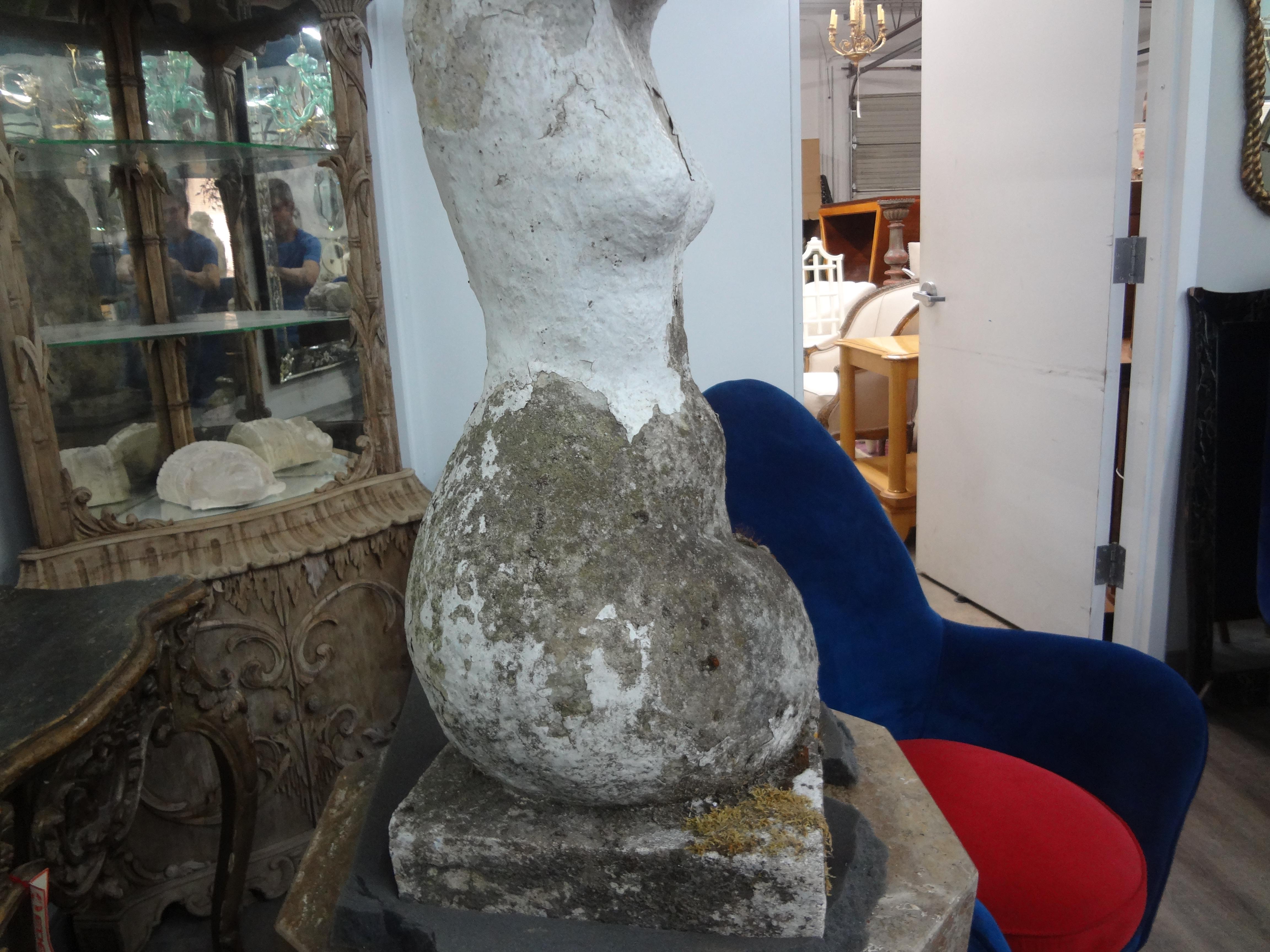 French Garden Statue Of A Mermaid For Sale at 1stDibs