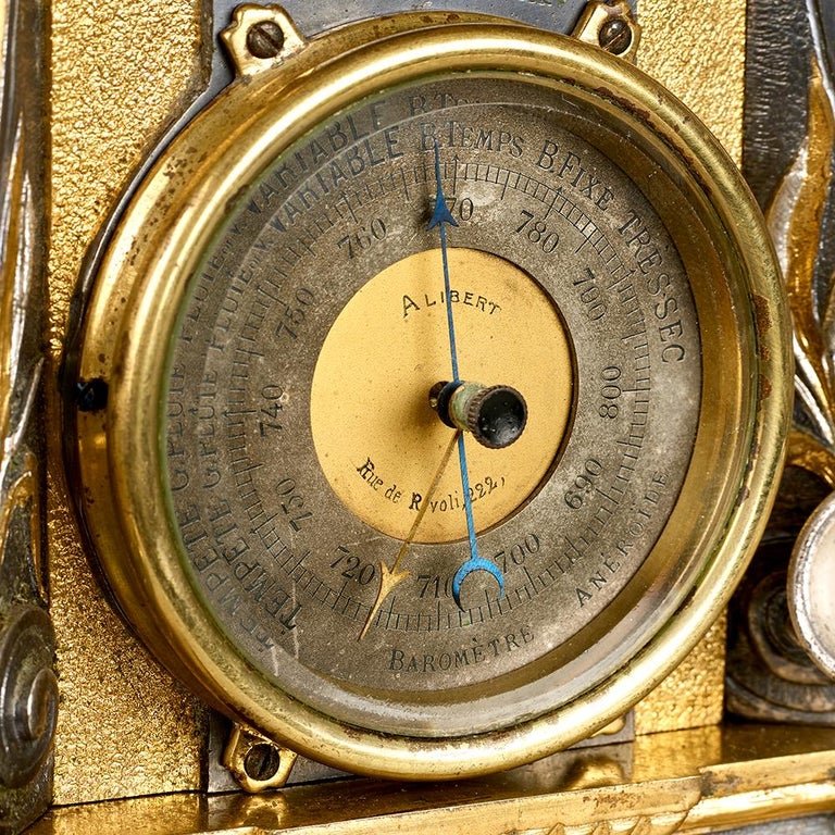 French Gilt Bronze Automaton Wallace Fountain Clock For Sale at 1stDibs