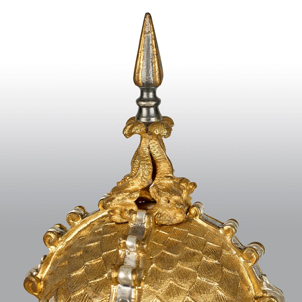 French Gilt Bronze Automaton Wallace Fountain Clock For Sale at 1stDibs