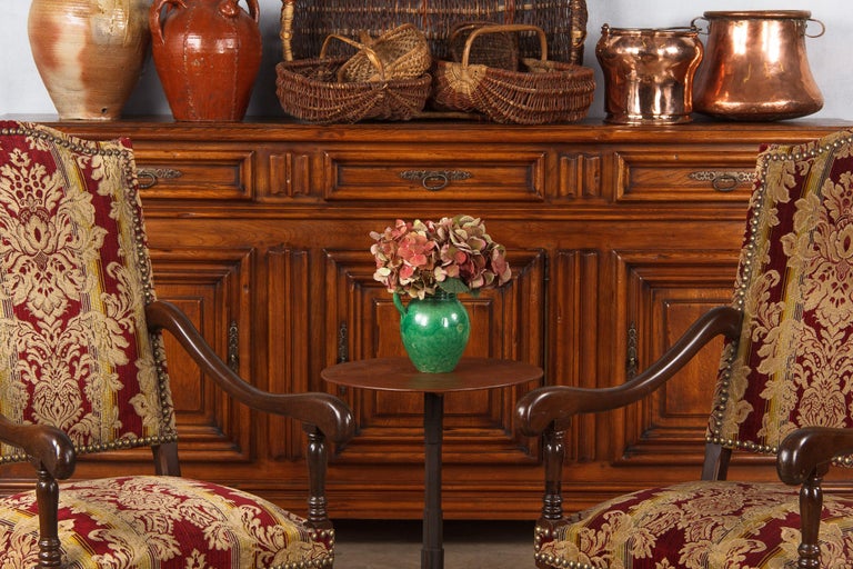 French Glazed Terracotta Green Pitcher from Biot Factory, 1950s at ...