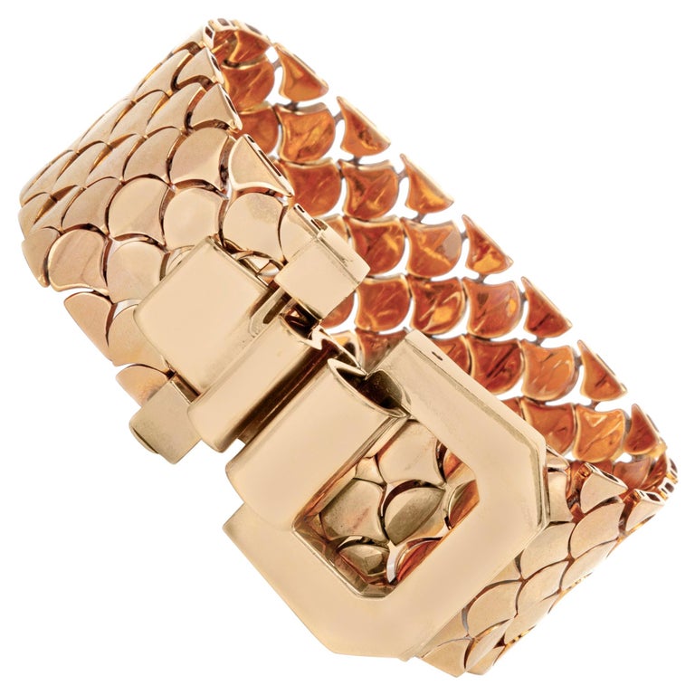 French Gold Bracelet For Sale at 1stDibs