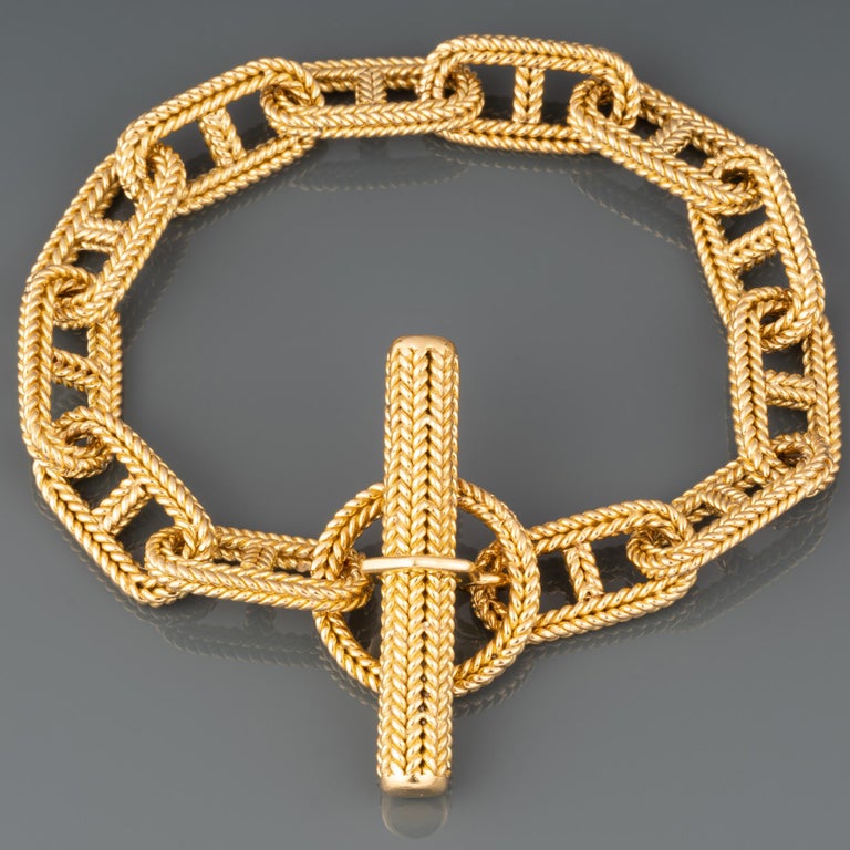 French Gold Vintage Bracelet For Sale at 1stDibs