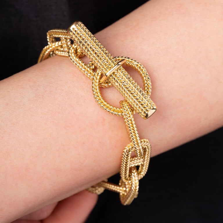 French Gold Vintage Bracelet For Sale at 1stDibs